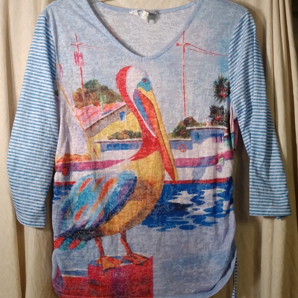 Ellen Negley | Tops | Top Ellen Negley Art Sol Size Medium Petite ...